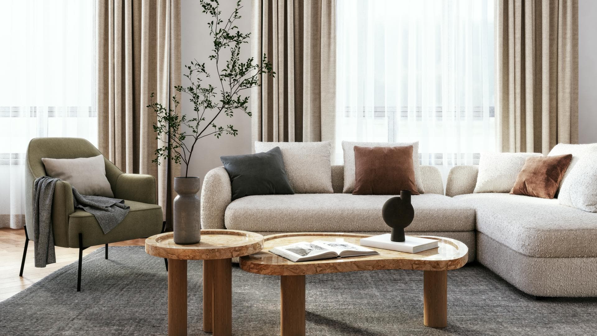 6 Ideen, wie du dein Sofa im Wohnzimmer platzieren kannst